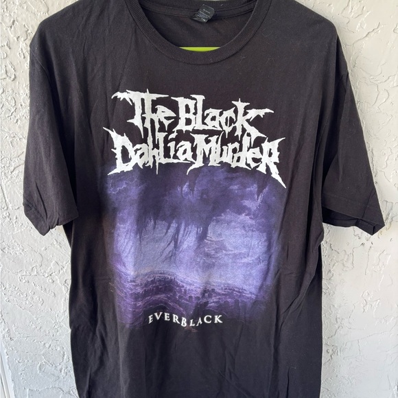 Tultex | Shirts | Tultex Black And Purple Short Sleeve Tee | Poshmark